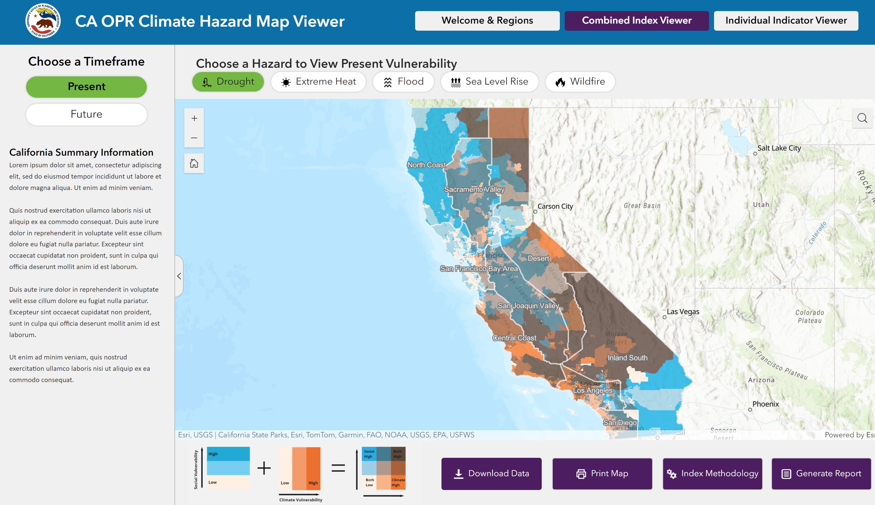 How to Use the Climate Hazard and Sensitivity Mapping Application