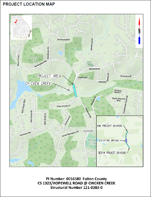 CS 1323 Hopewell Rd at Chicken Creek - Bridge Replacement - PI 0016580
